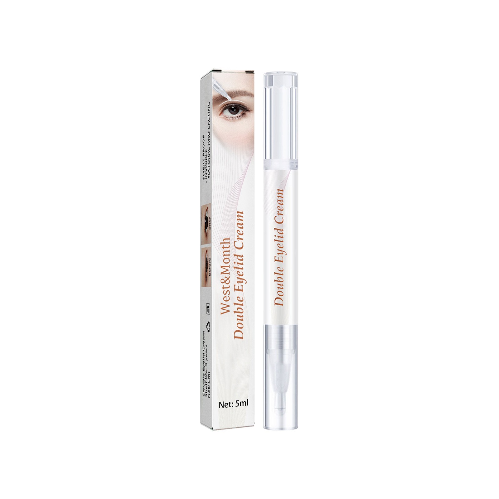 AOVUWU Women's Double Eyelid Makeupcream, Double Eyelid Glue ...