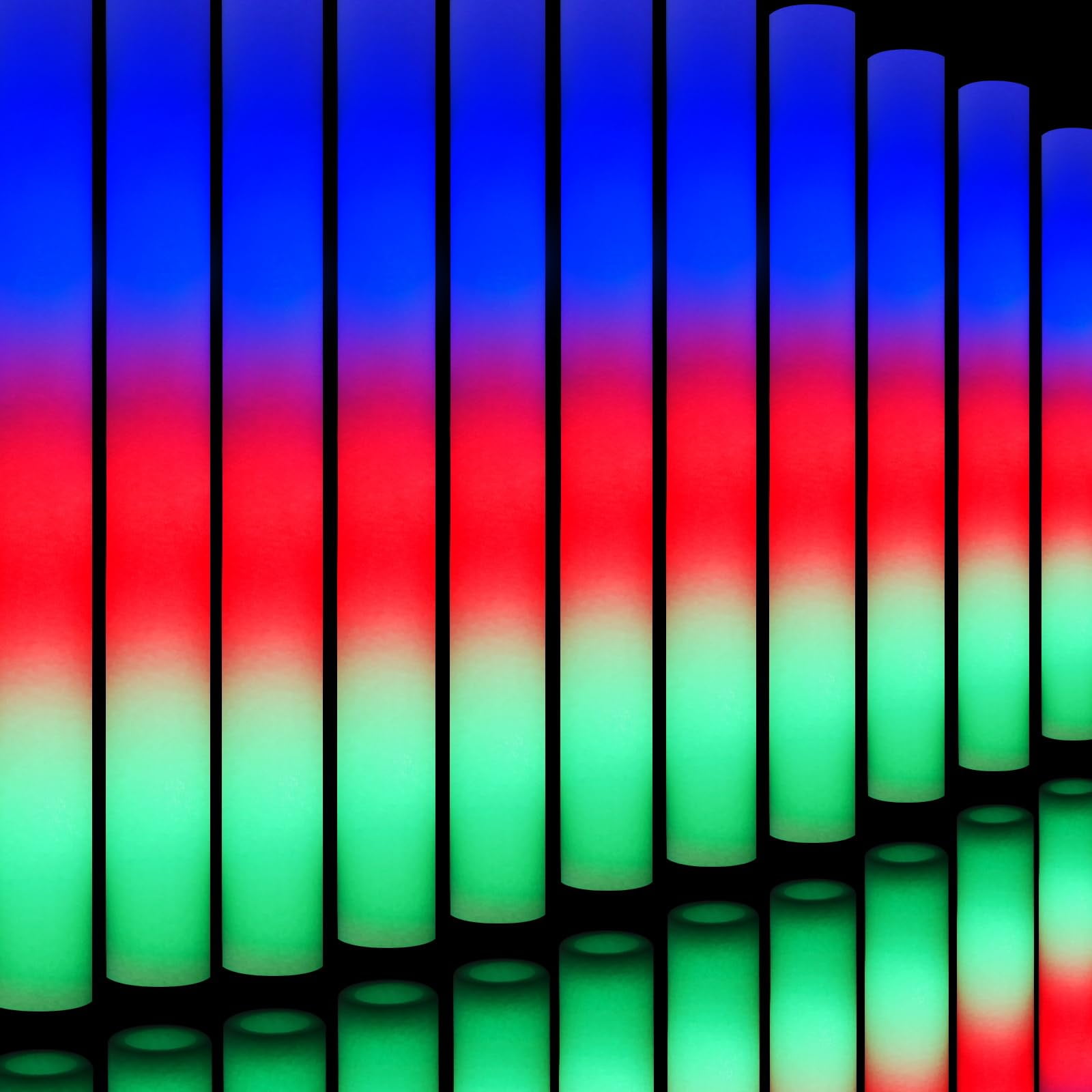 AOWDIAO 24 PackITSC Foam LED Glow Sticks - 16-Inch & 3 Lighting Modes ...