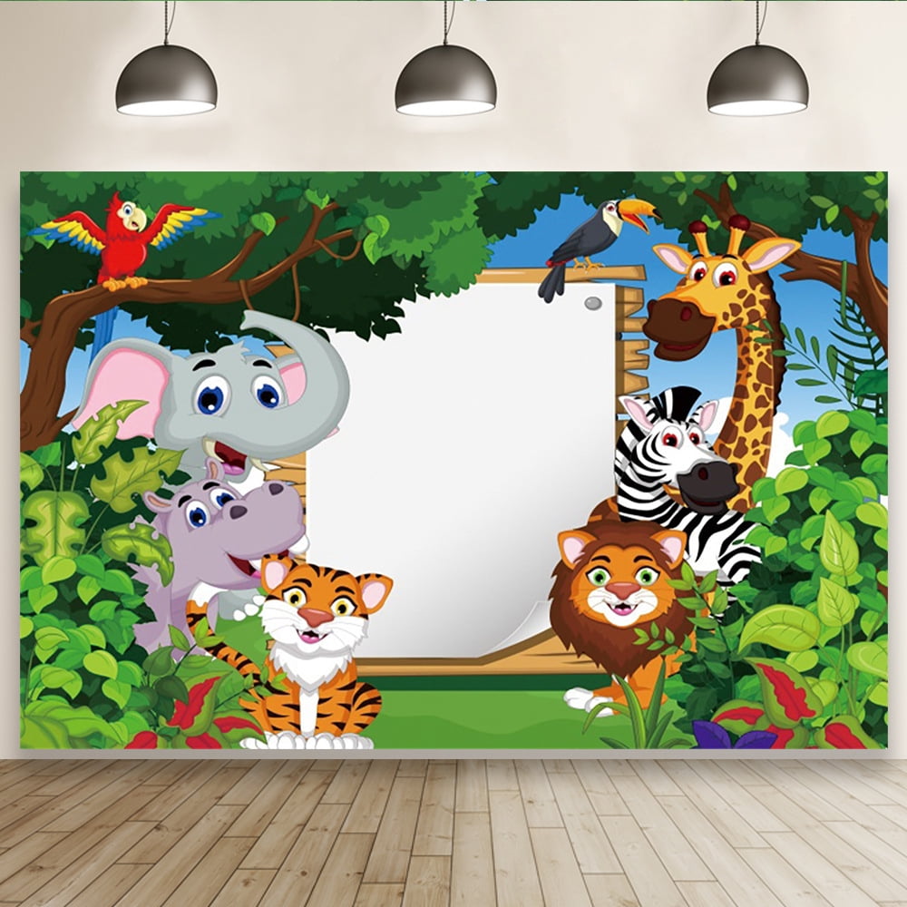 Cartoon Zoo Background