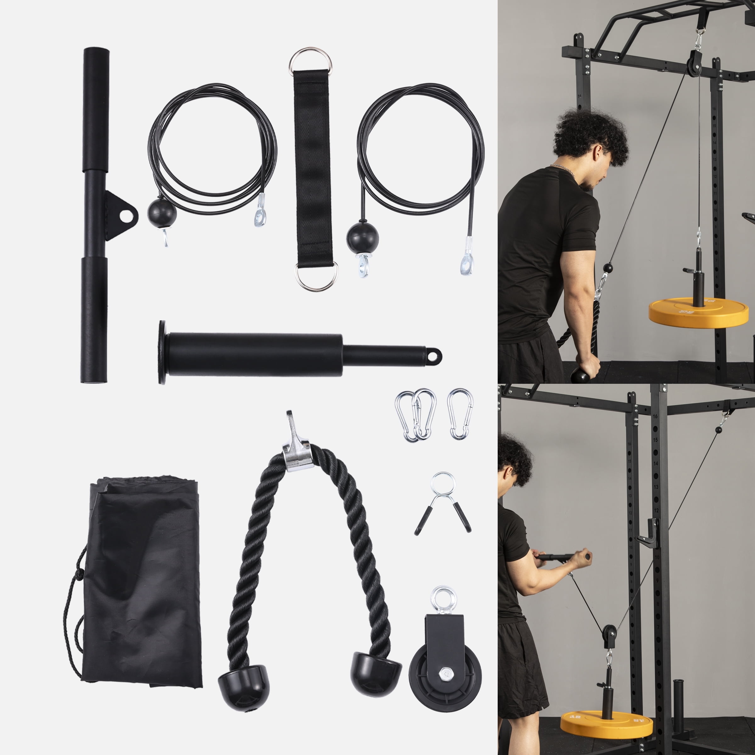 AOWINNOX Cable Pulley System, LAT and Lift Pulley Unit, Cable Crossover ...