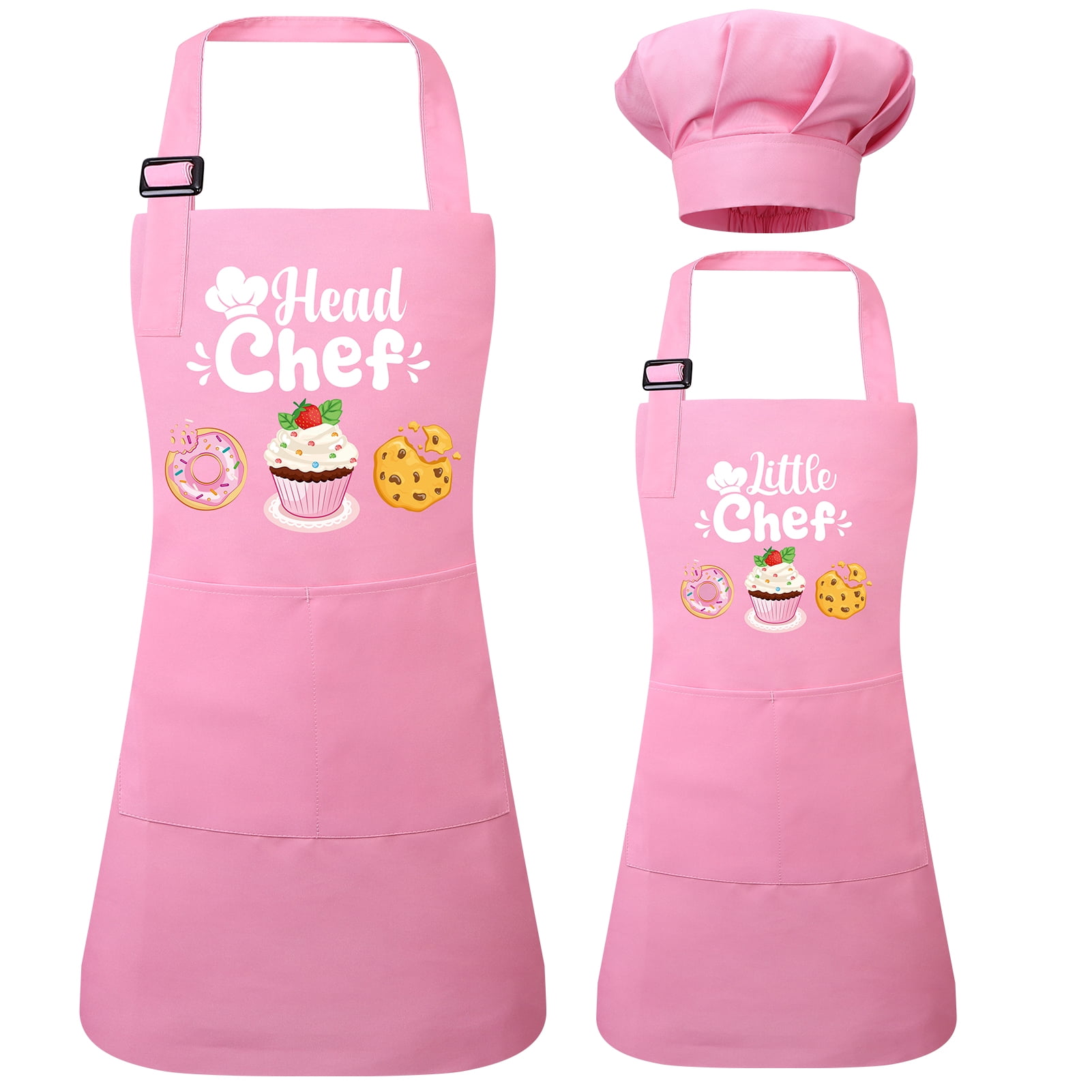 AOWOO 2Pcs Parent and Child Aprons Set, Perfect Mommy and Me Kitchen ...