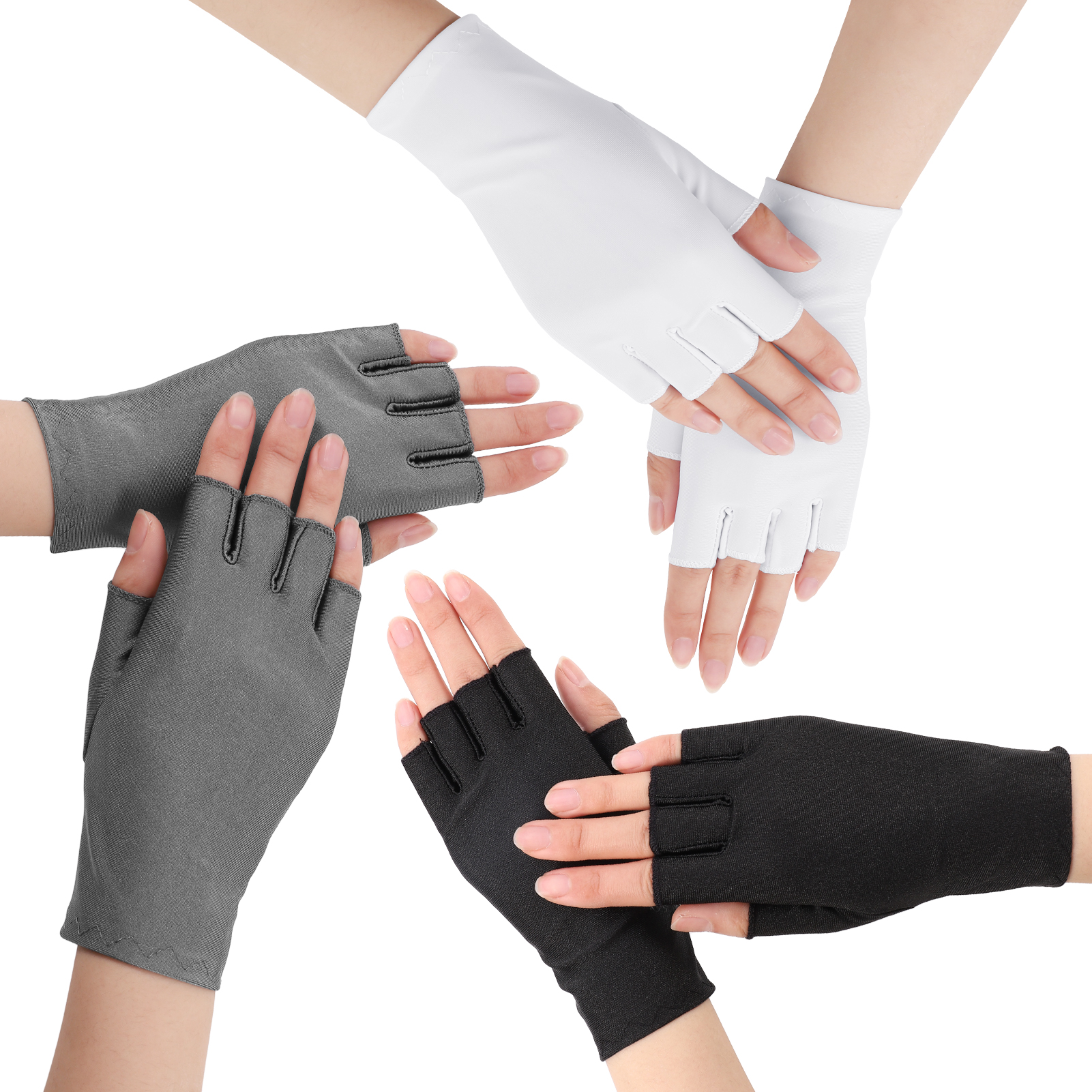 UV Sun Protection Gloves for Women Full Finger Touchscreen UPF 50+ for ...