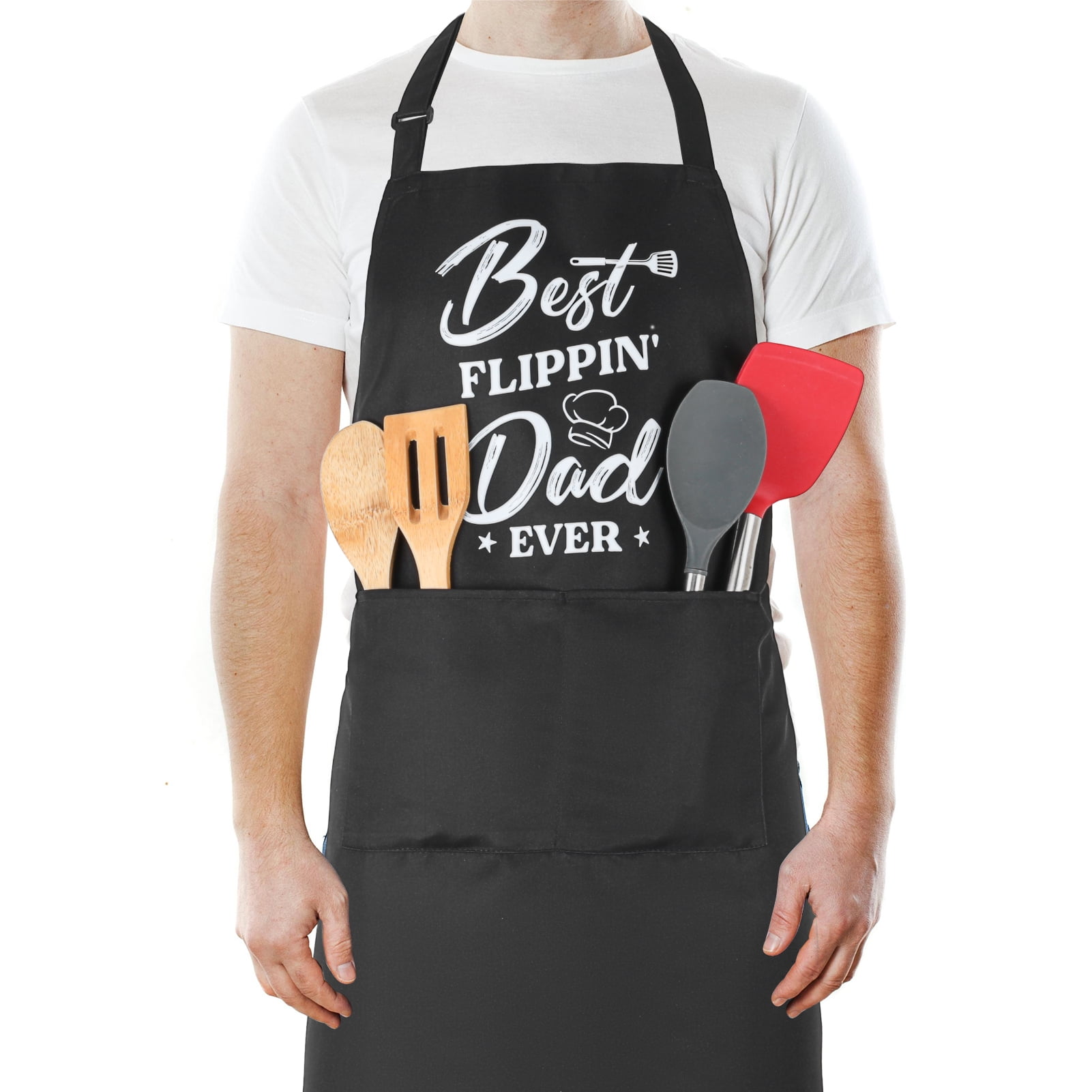AOWOO Funny Cooking Aprons for Men Women, Apron with 2 Pockets for Dad ...