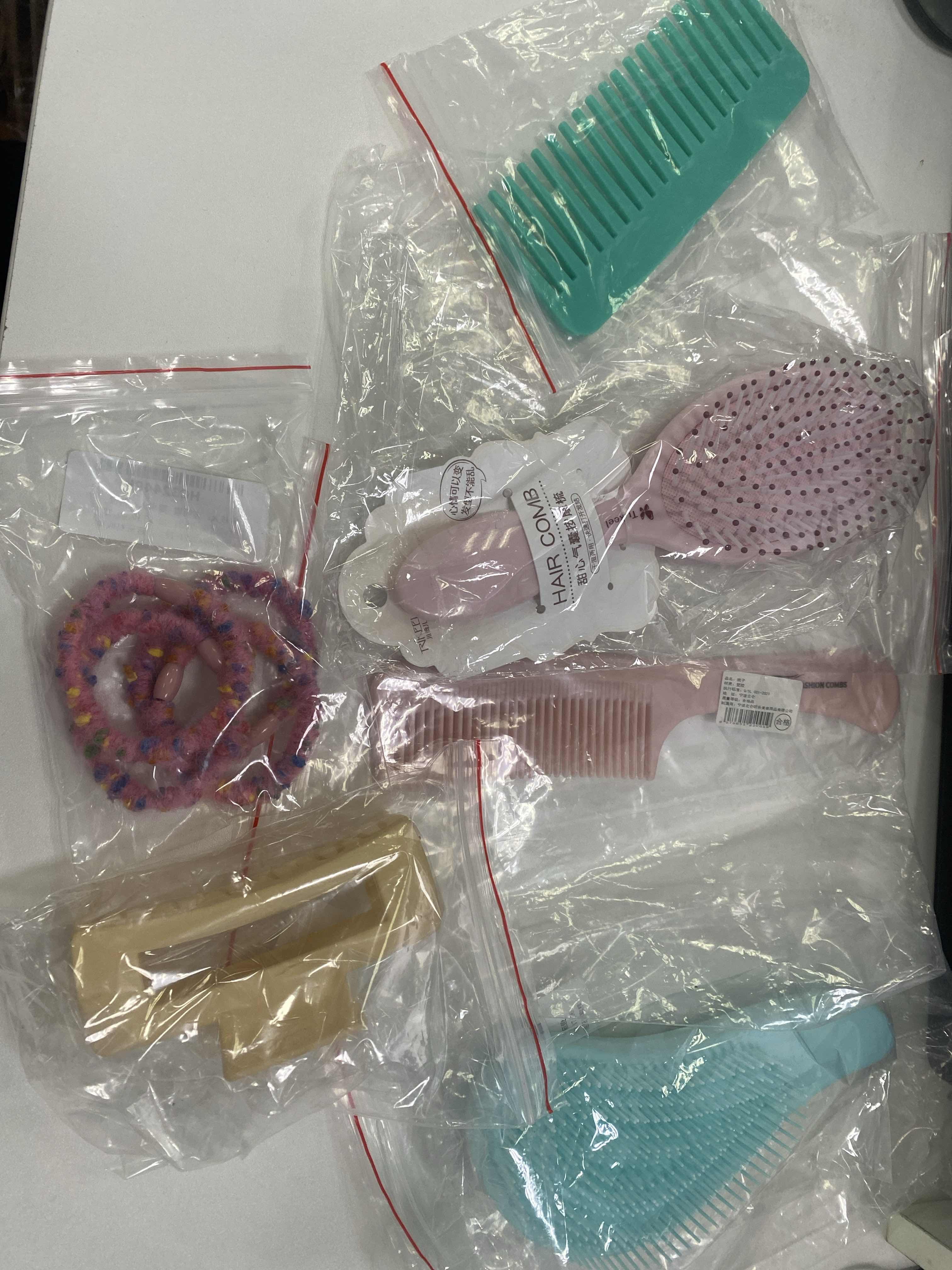 AOWOO Hair Brush Set for Girls, 7-Piece Kit with Detangle Hair Brush ...