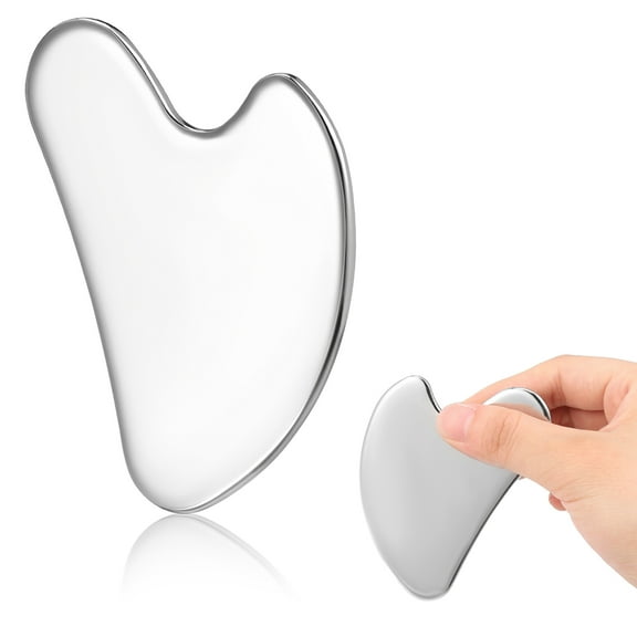 Sanforce Stainless Steel Facial Massage Tools: Face Roller and Gua Sha ...