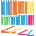 AOWOO Sturdy and Reusale Plastic Multi Color Sealing Bag Clips (32 ...