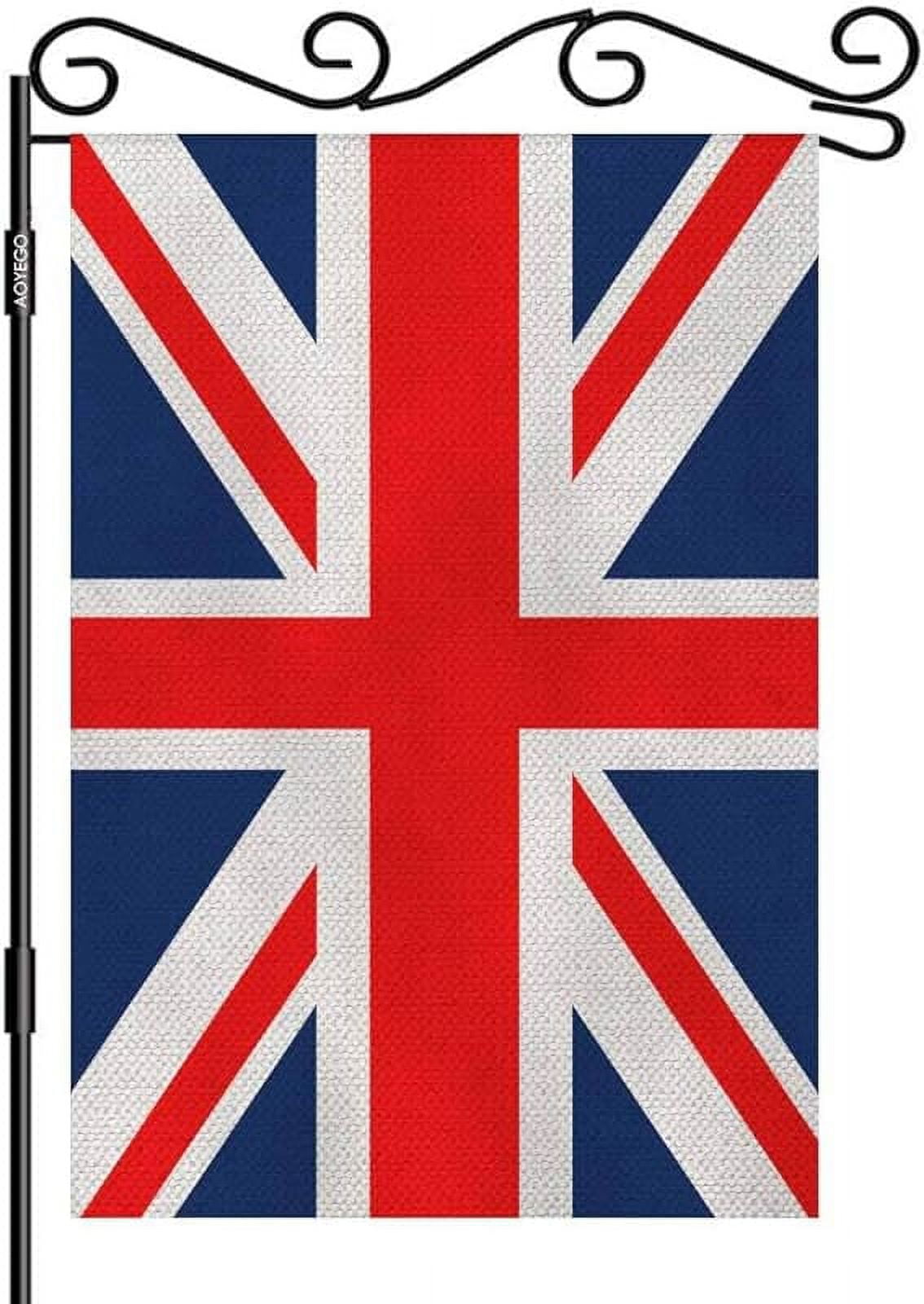 AOYEGO England Flag Small Garden Flag Vertical Double Sided 12.5 x 18 ...