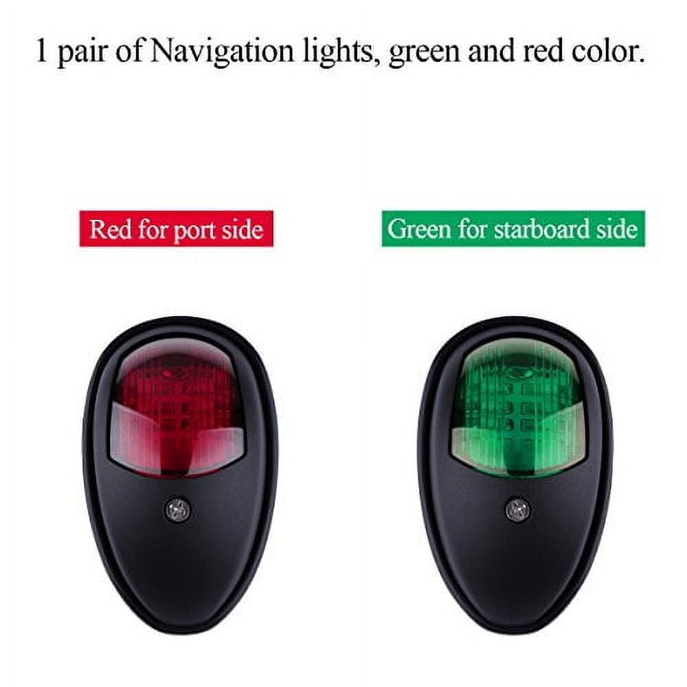 AOZBZ Led Boat Navigation Lights, 12V Bow Marine Yacht Navigation ...