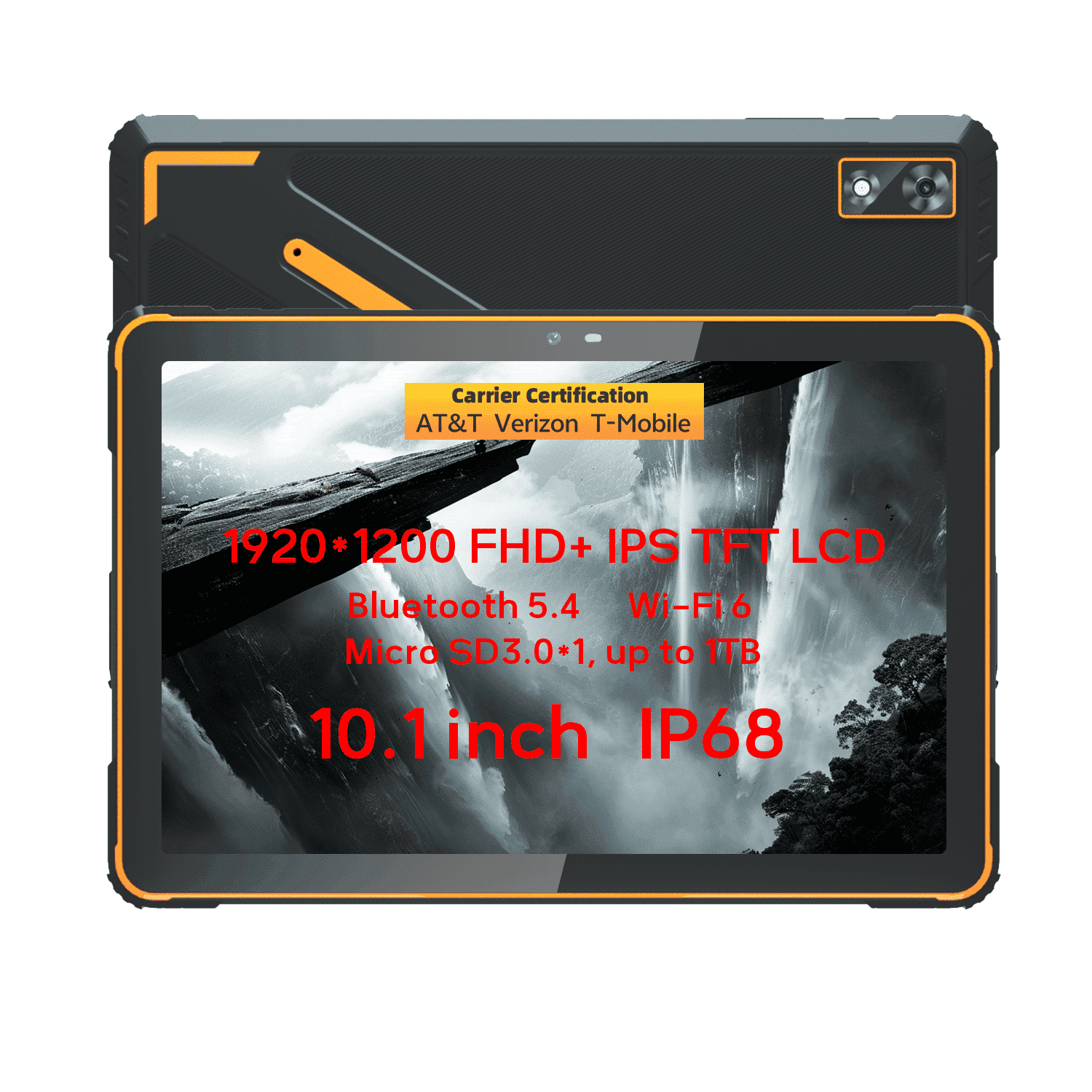 AOZORA K101 Android Rugged Tablet 10.1-inch 7000mAh Battery IP68 MTK ...
