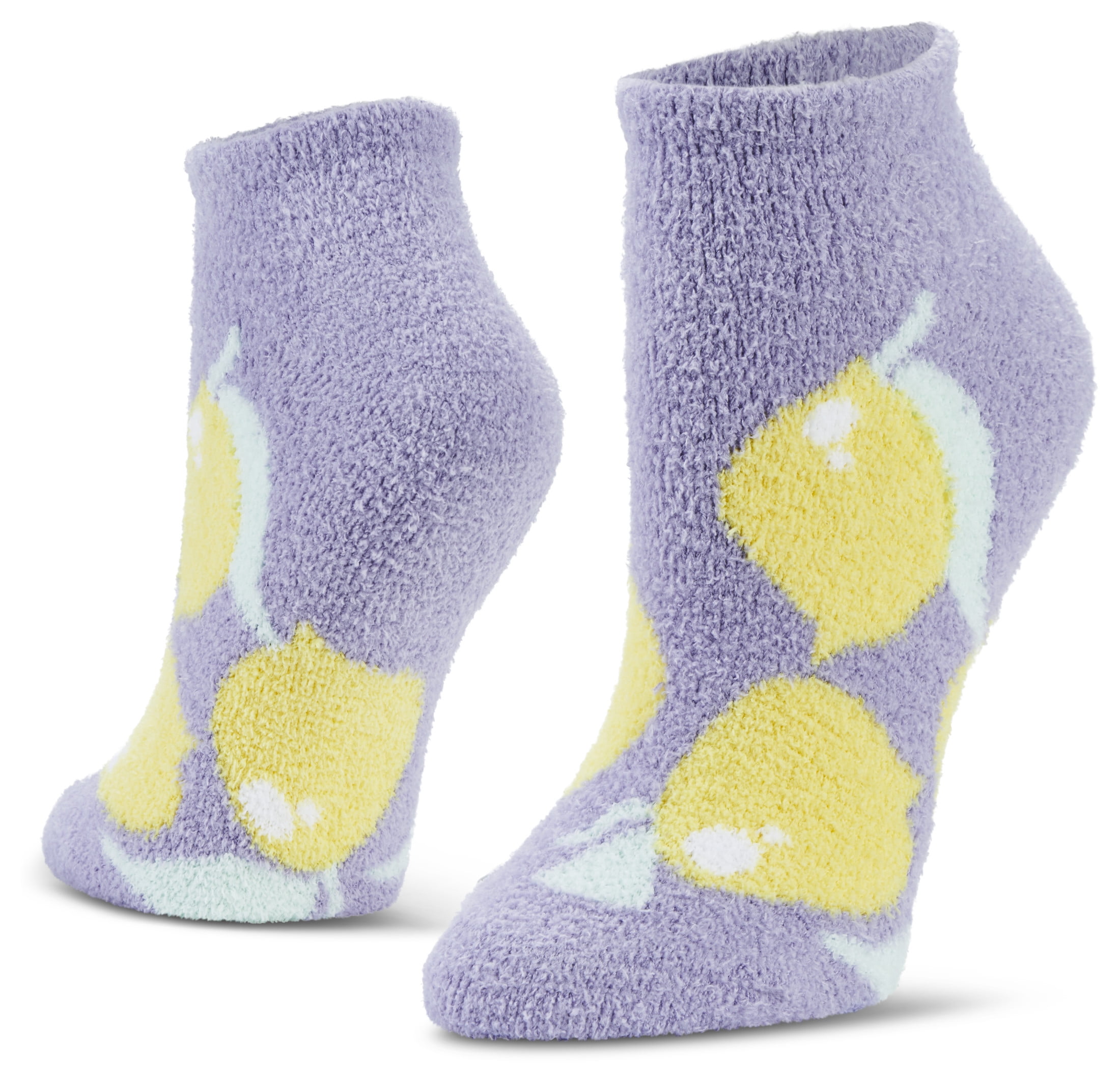 Airplus Aloe Quarter Sock, Purple Spring Lemons, Women's 5-10 - Walmart.com