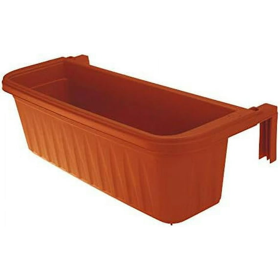 AP-30218TC 24" Adjustable Railing Planter, Terra Cotta - Walmart.com