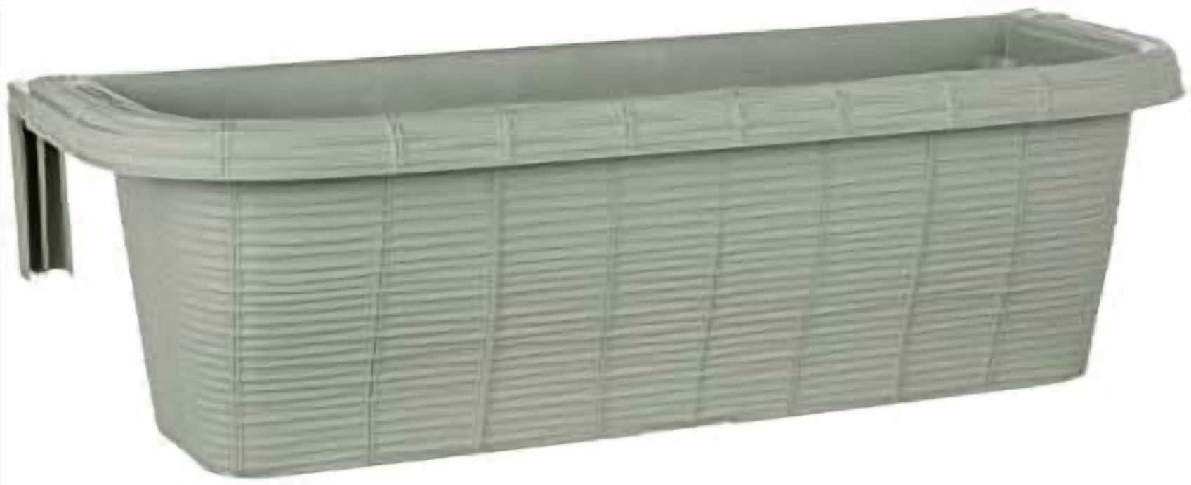 AP-30310 24" Adjustable Railing Planter, Ratan Look, Green - Walmart.com