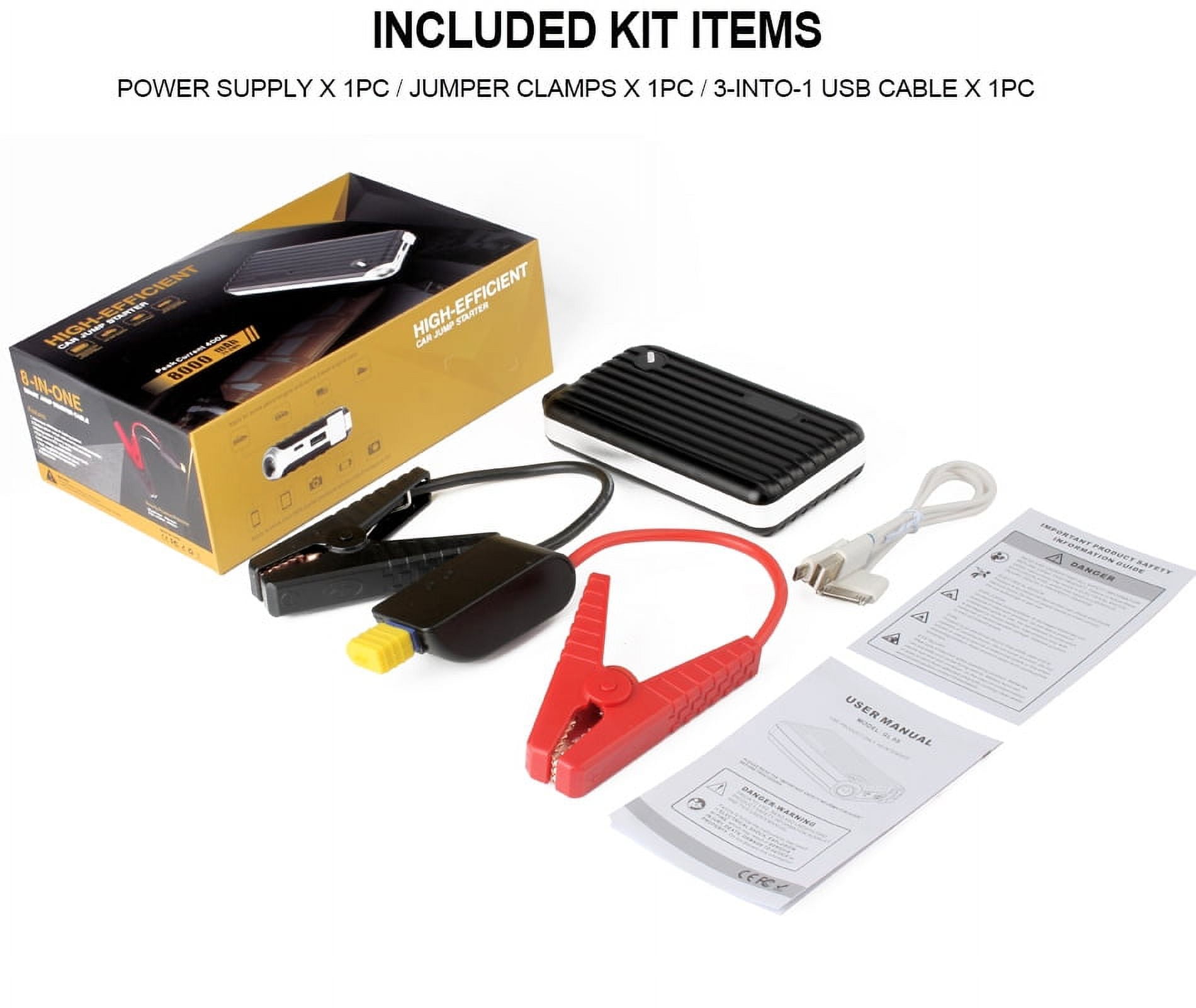 AP-9S 8000 MAH Portable Car Jump Starter BOOSTER CHARGER BATTERY POWER ...