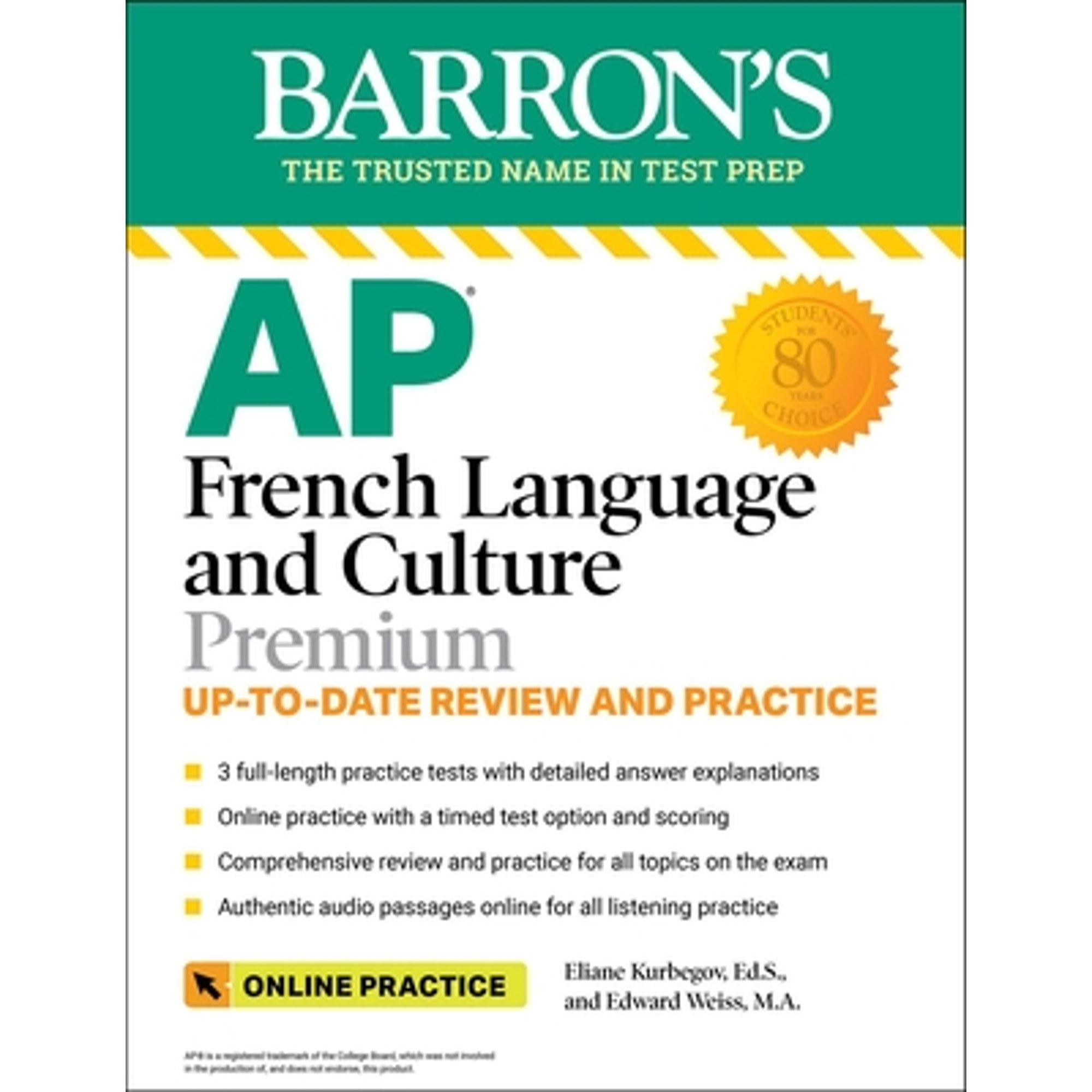 Pre-Owned AP French Language and Culture Premium, 2023-2024: 3 Practice ...