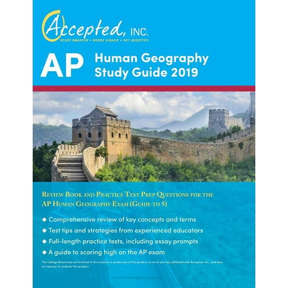 AP Human Geography Study Guide 2019 : Review Book and Practice Test ...