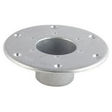 AP Products Round Recessed Mount Table Base, Chrome, Pedestal Base ...