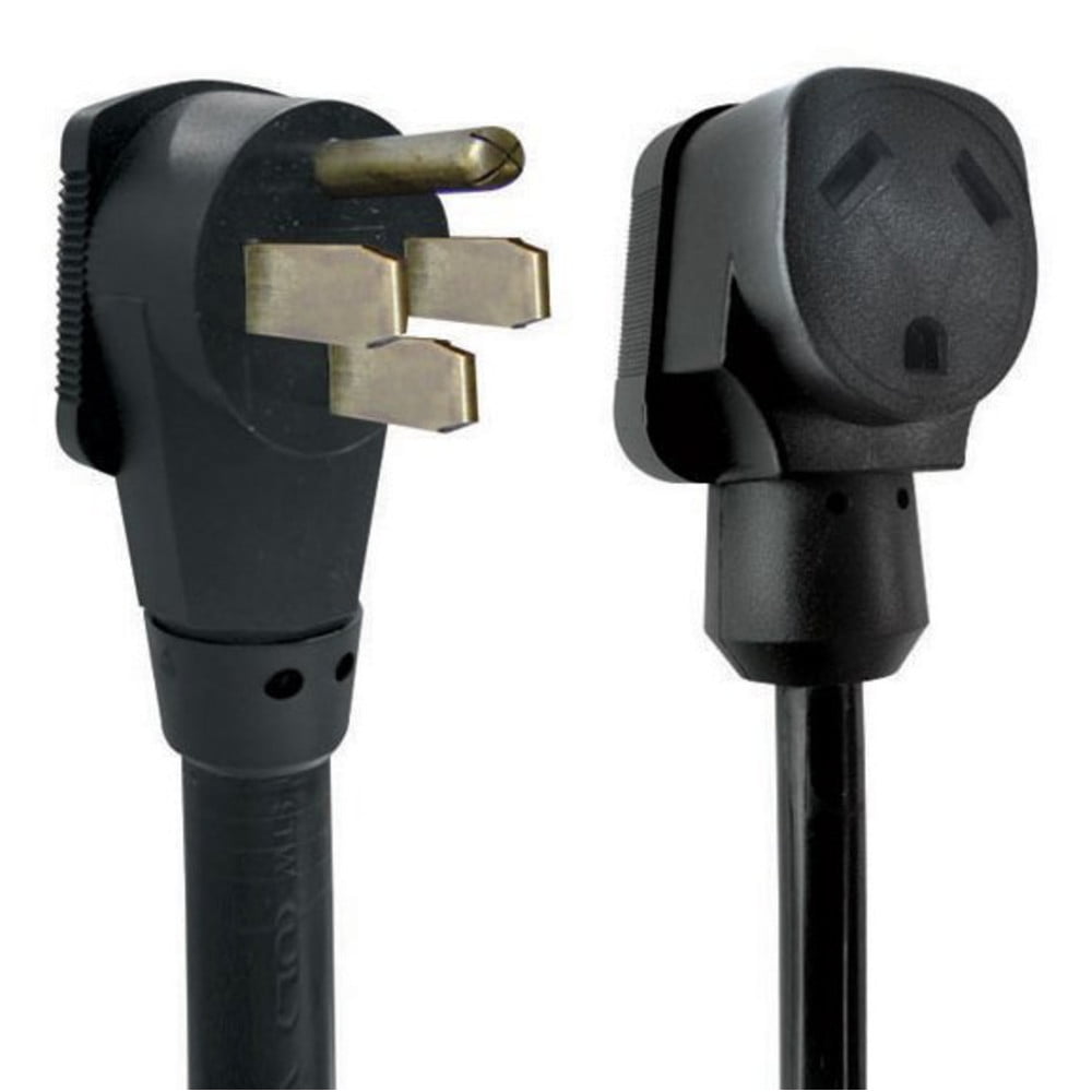 AP Products 16-00555 Right Angle Adapter 50M-30F 10/3 18" Black ...