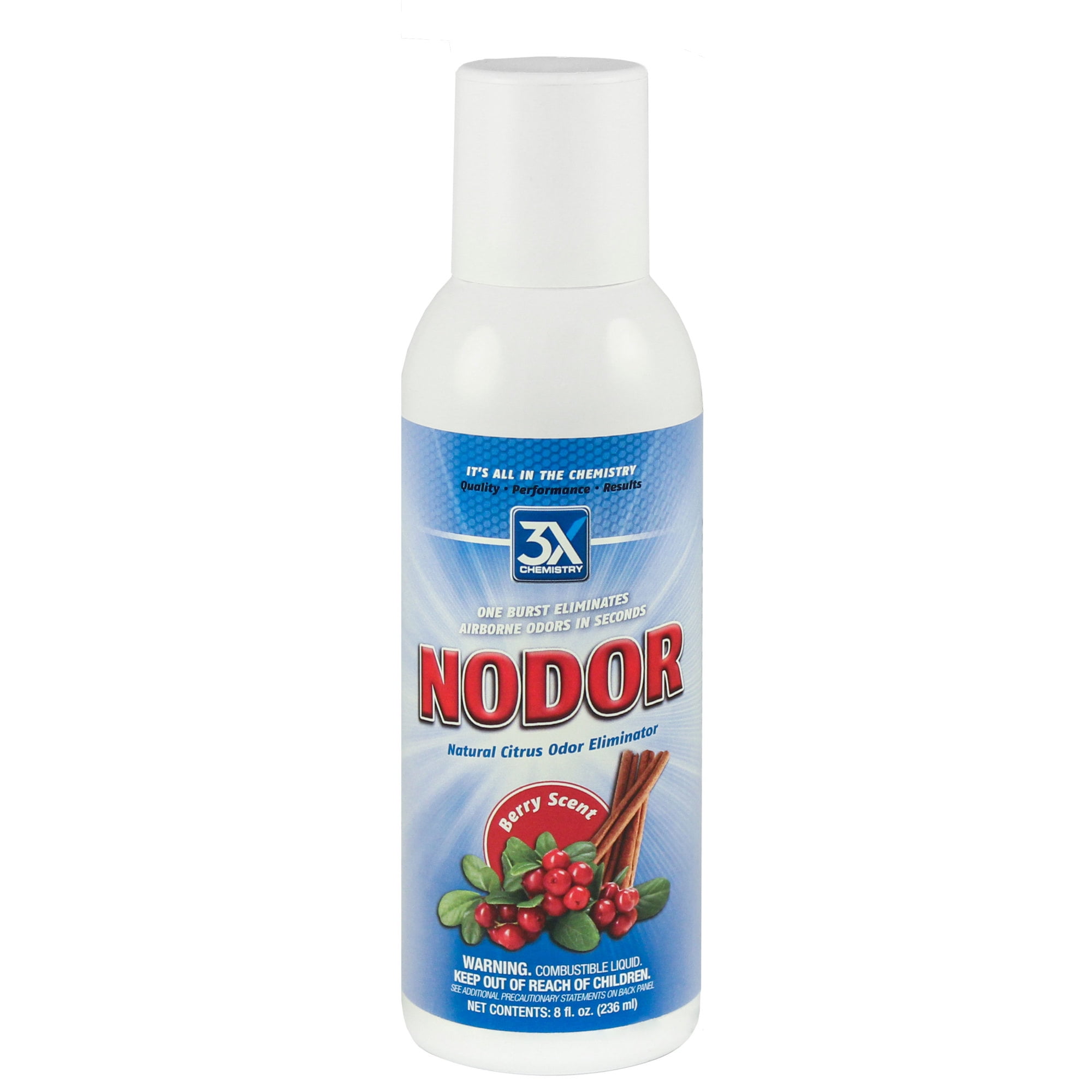 3X Chemistry Odor Eliminator Spray, Berry Scent, 8 oz Pump - Walmart.com