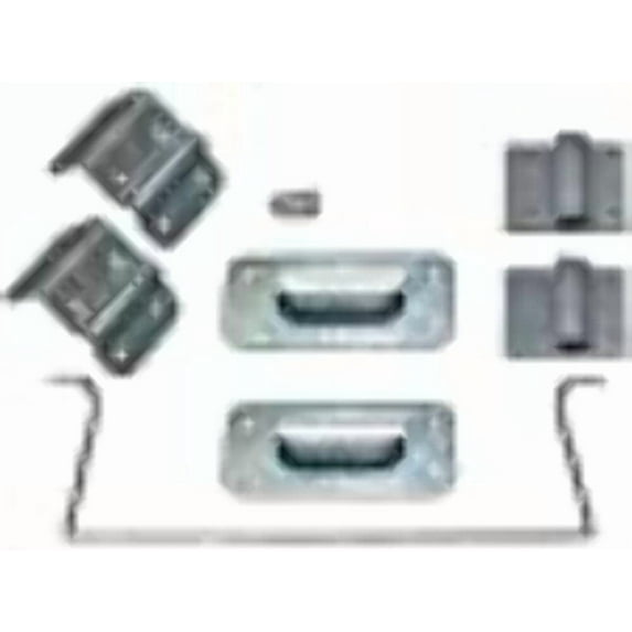 AP Products Industrial Metal Unfinished Wall Mount Folding Table Hinge Bracket Kit (6 Count, 12 ...