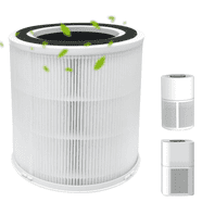 Home Times 2 Packs HP100 Replacement Filter, Fits Shark HP102 and HC452 Air Purifiers, True HEPA ...