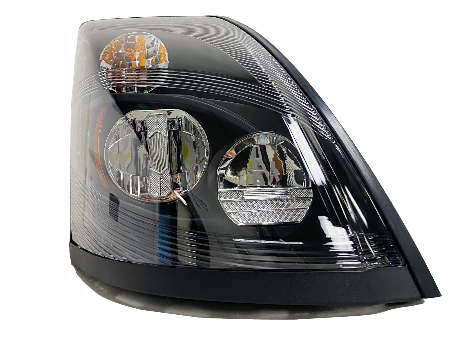 APA Replacement Black Full LED Headlight for 2004 - 2017 VNL Passenger ...