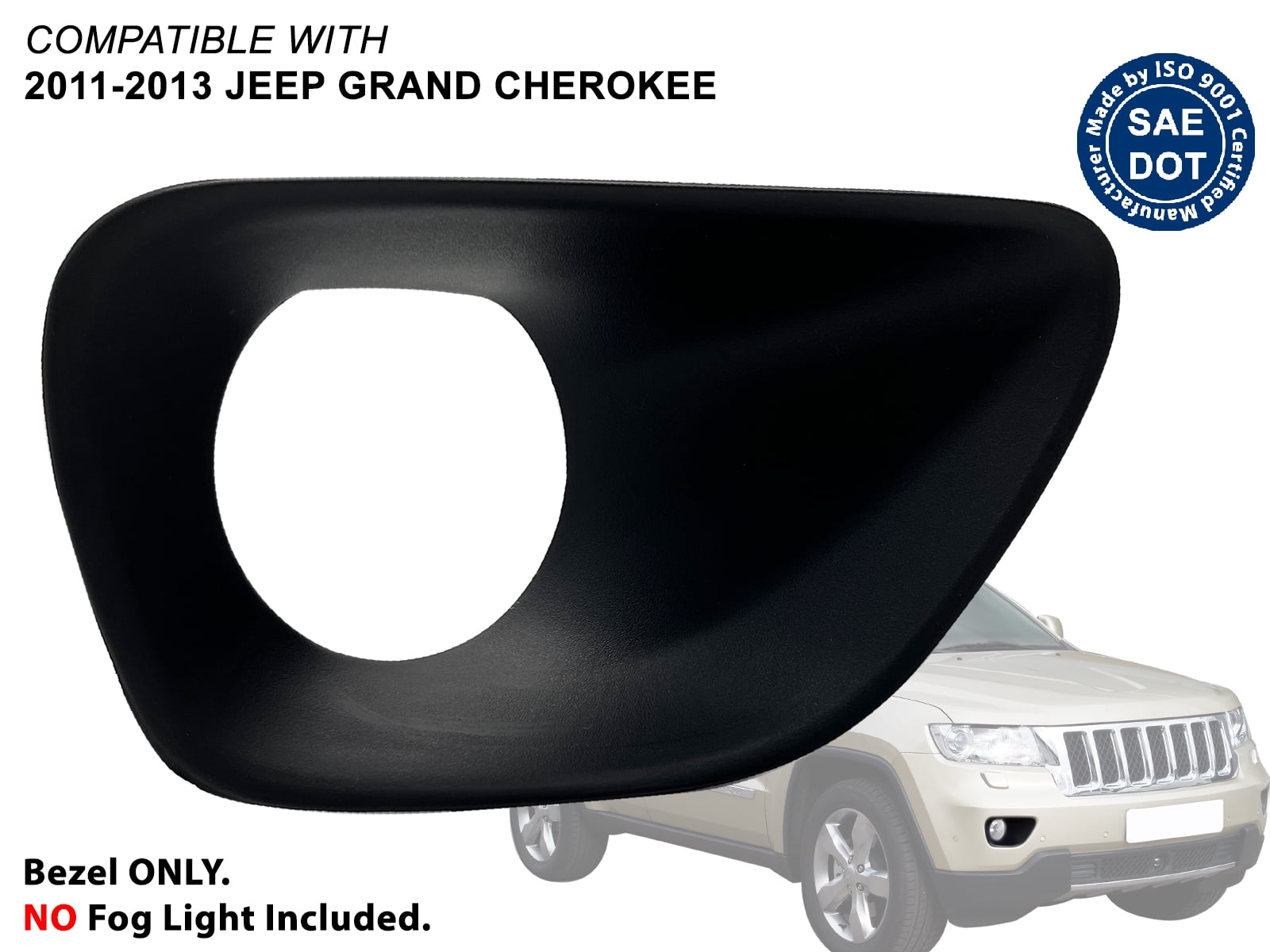 APA Replacement Front Bumper Fog Lamp Opening Insert Bezel for 2011 ...