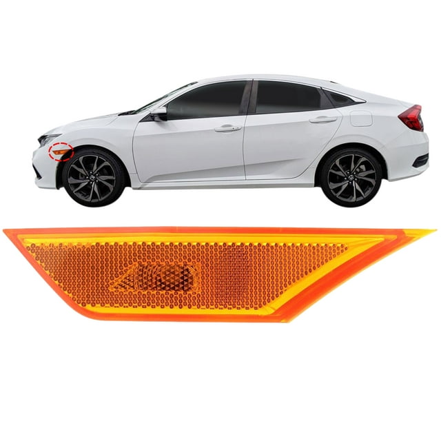 APA Replacement Honda Civic 2016-2021 Front Side Marker Light Assembly ...