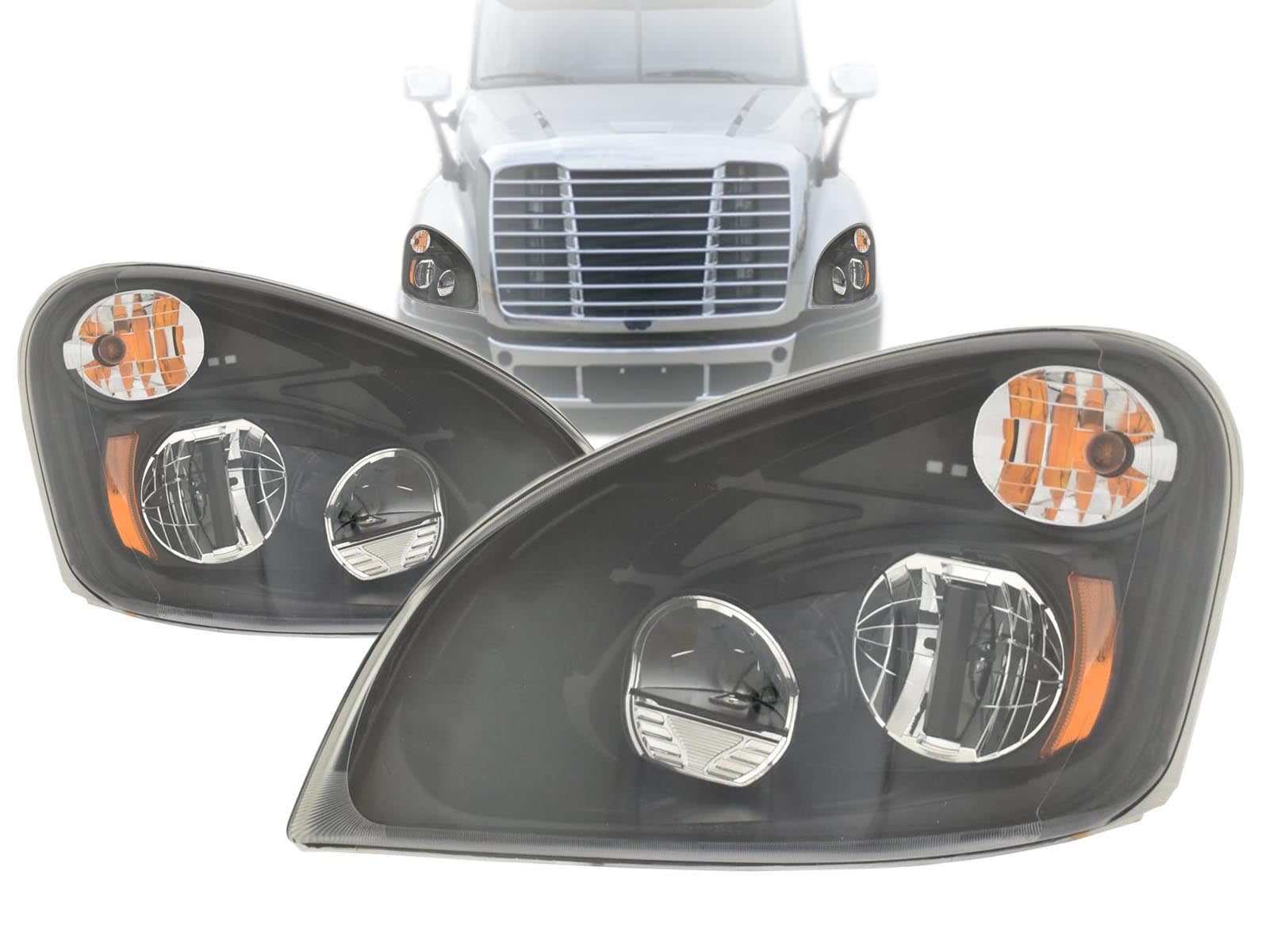 APA Replacement Full LED Headlight for 2008 - 2018 CASCADIA Pair Left ...
