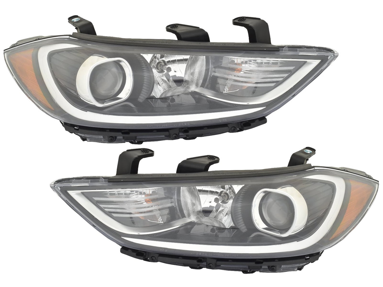 APA Replacement Headlight Headlamp for 2017 2018 Elantra Sedan with ...