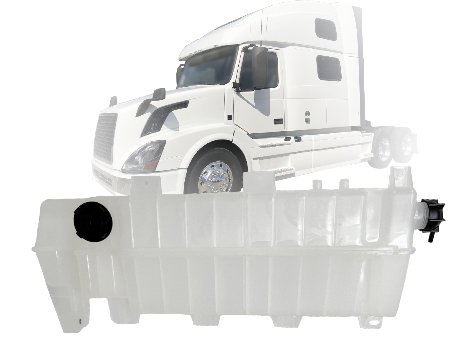 APA Replacement Heavy Duty Coolant Tank Reservoir 08 - 18 VNL VNM CHU ...