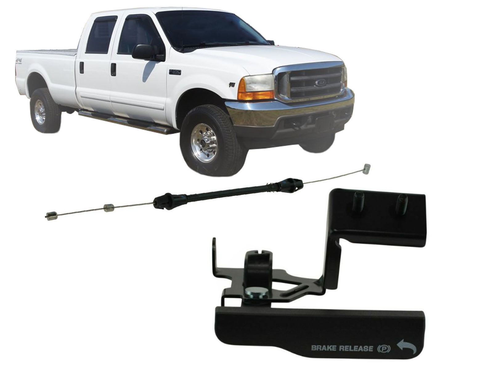 APA Replacement Parking Brake Release Cable and Handle for 1999 - 2004 ...