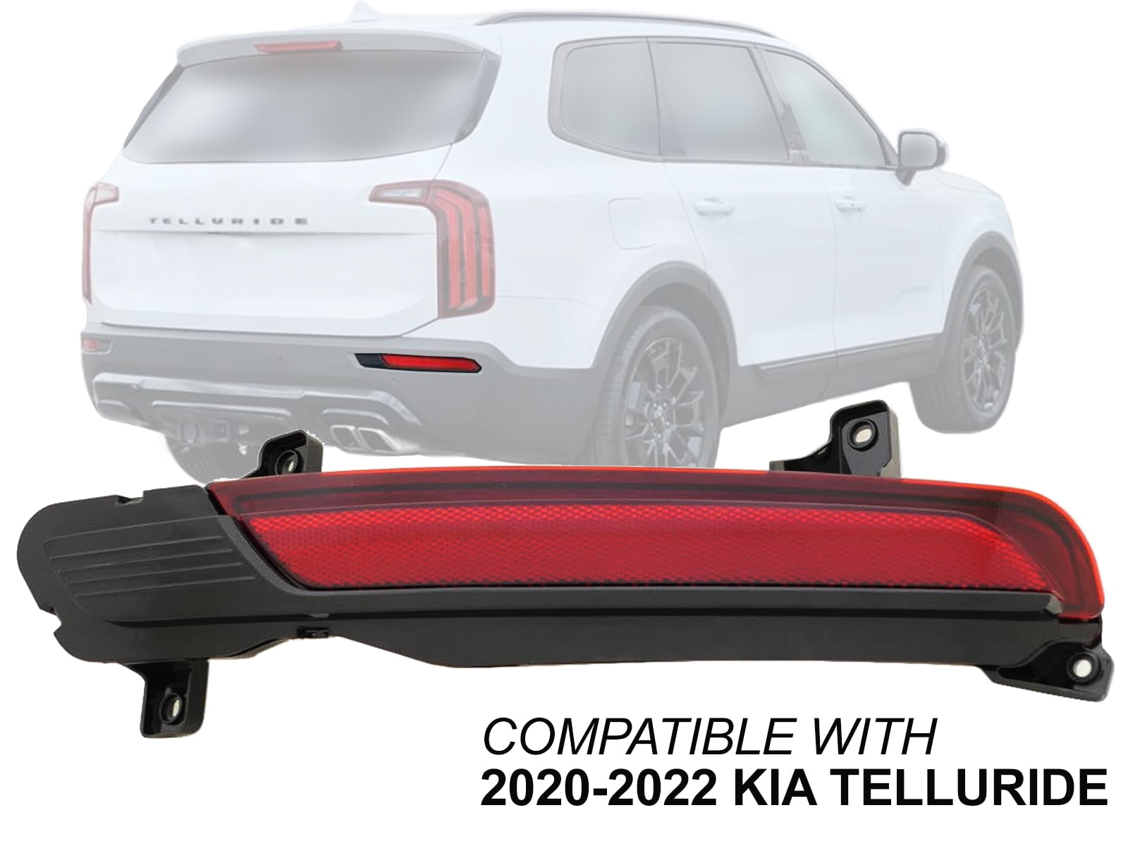 APA Replacement Rear Bumper Reflector for 2020 2021 2022 Telluride EX ...