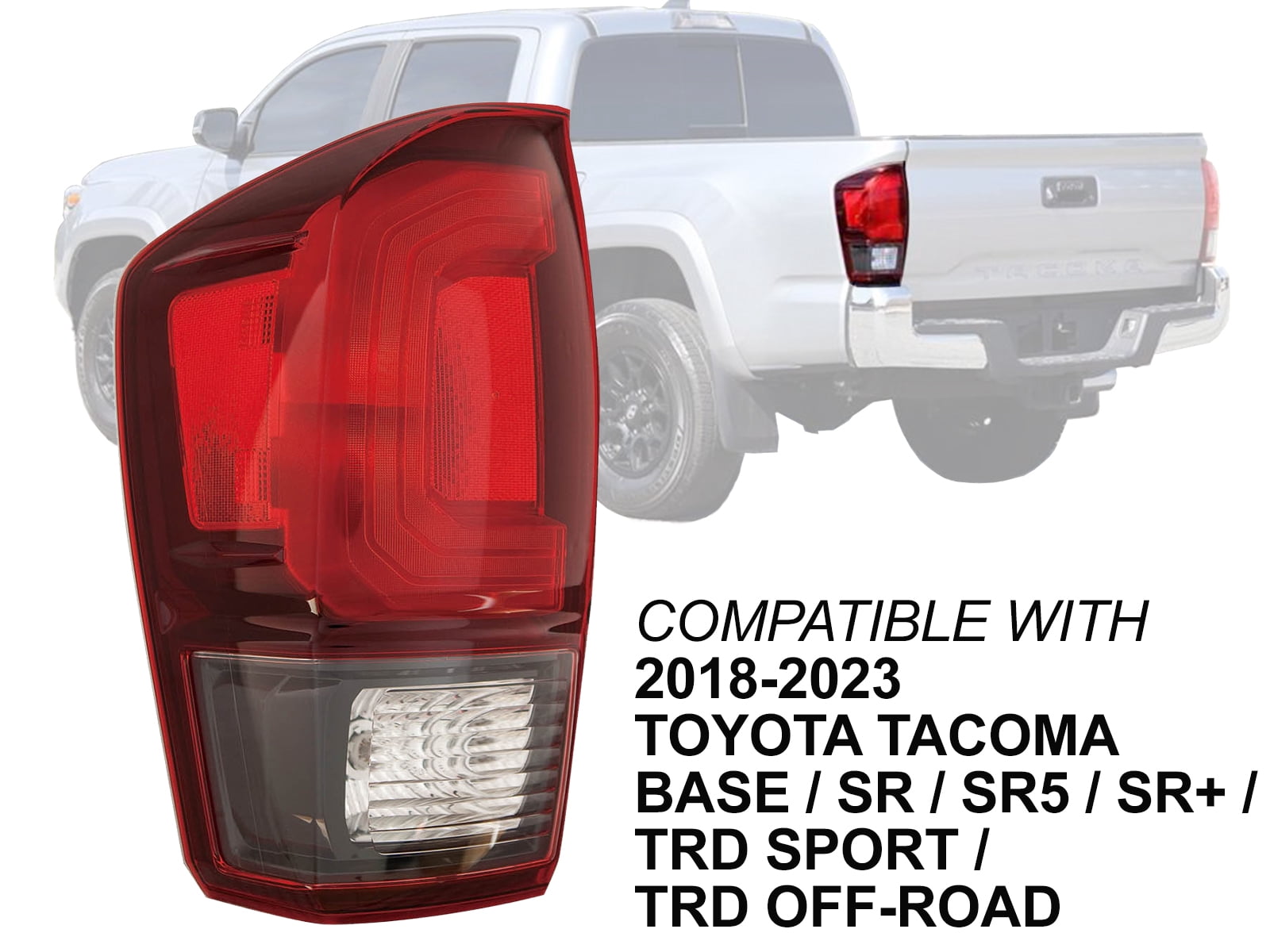 APA Replacement Tail Light Rear Lamp 2018 2019 2020 Tacoma Base SR SR5 ...
