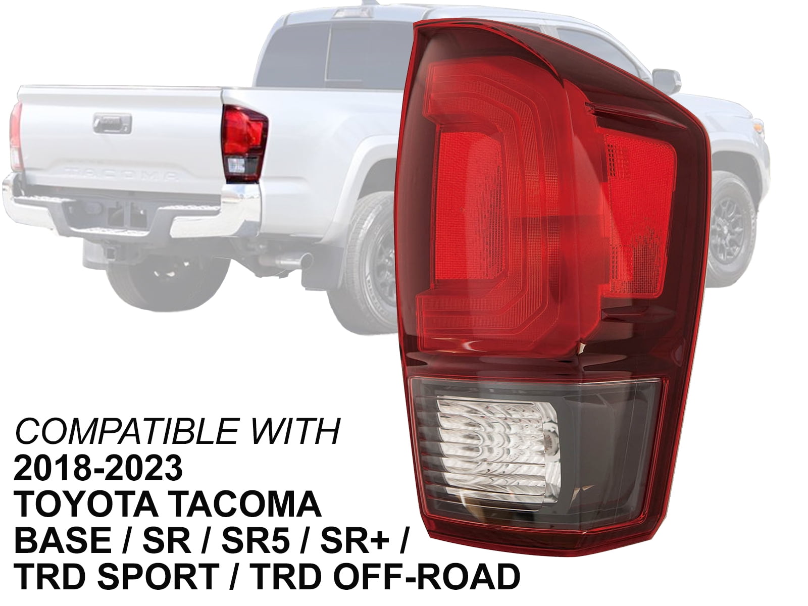 APA Replacement Tail Light Rear Lamp 2018 2019 2020 Tacoma Base SR SR5 ...