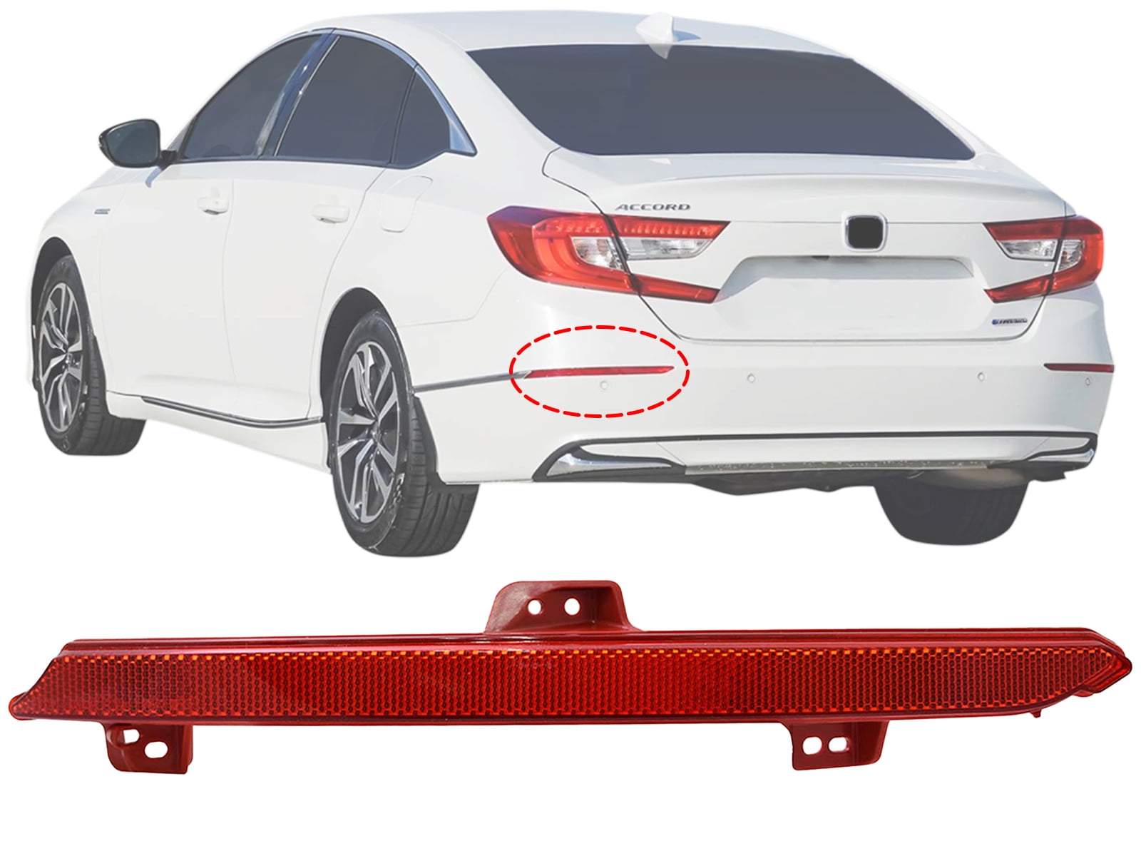 APA Replacement for Rear Bumper Reflector 2018 2019 2020 2021 2022 ...