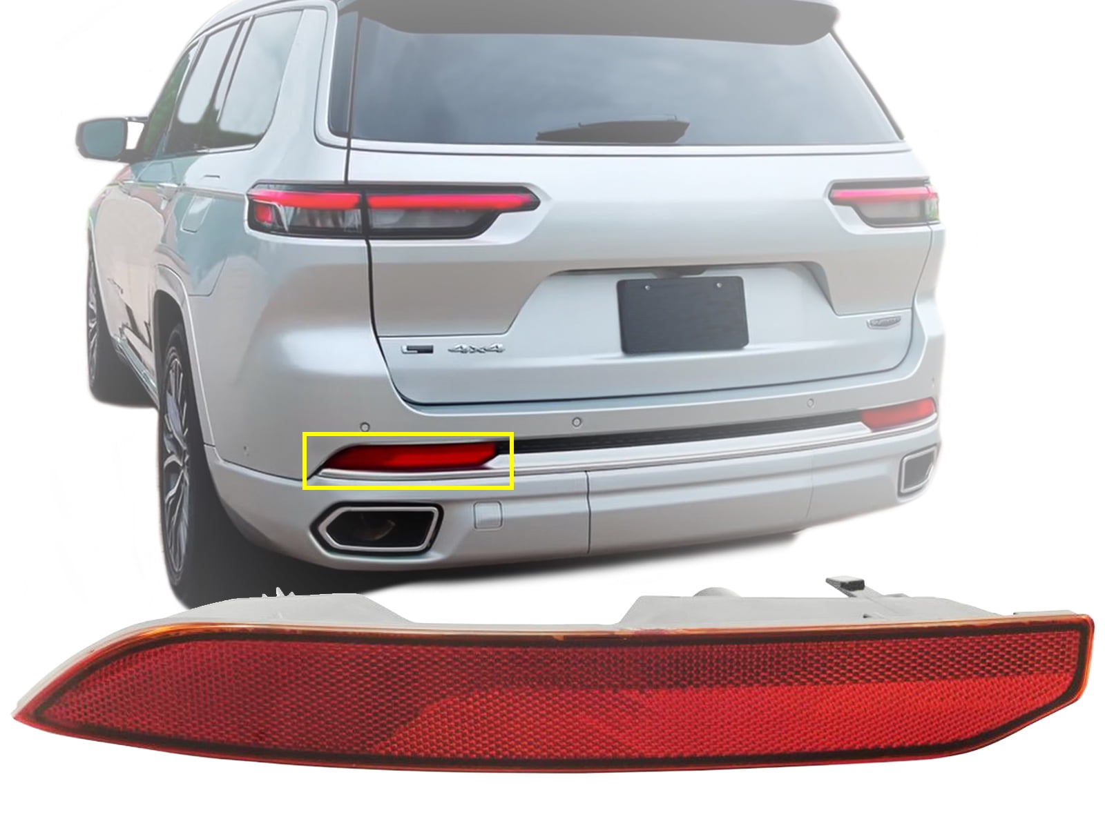APA Replacement for Rear Bumper Reflector 2021 2022 2023 Grand Cherokee ...