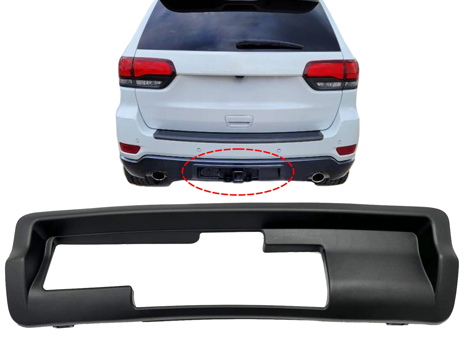 APA Replacement for Trailer Hitch Cover 2011 - 2022 Grand Cherokee Rear ...