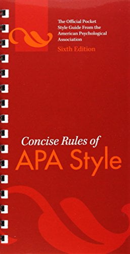 Pre-Owned Concise Rules of APA Style (APA, Concise Rules of APA Style ...