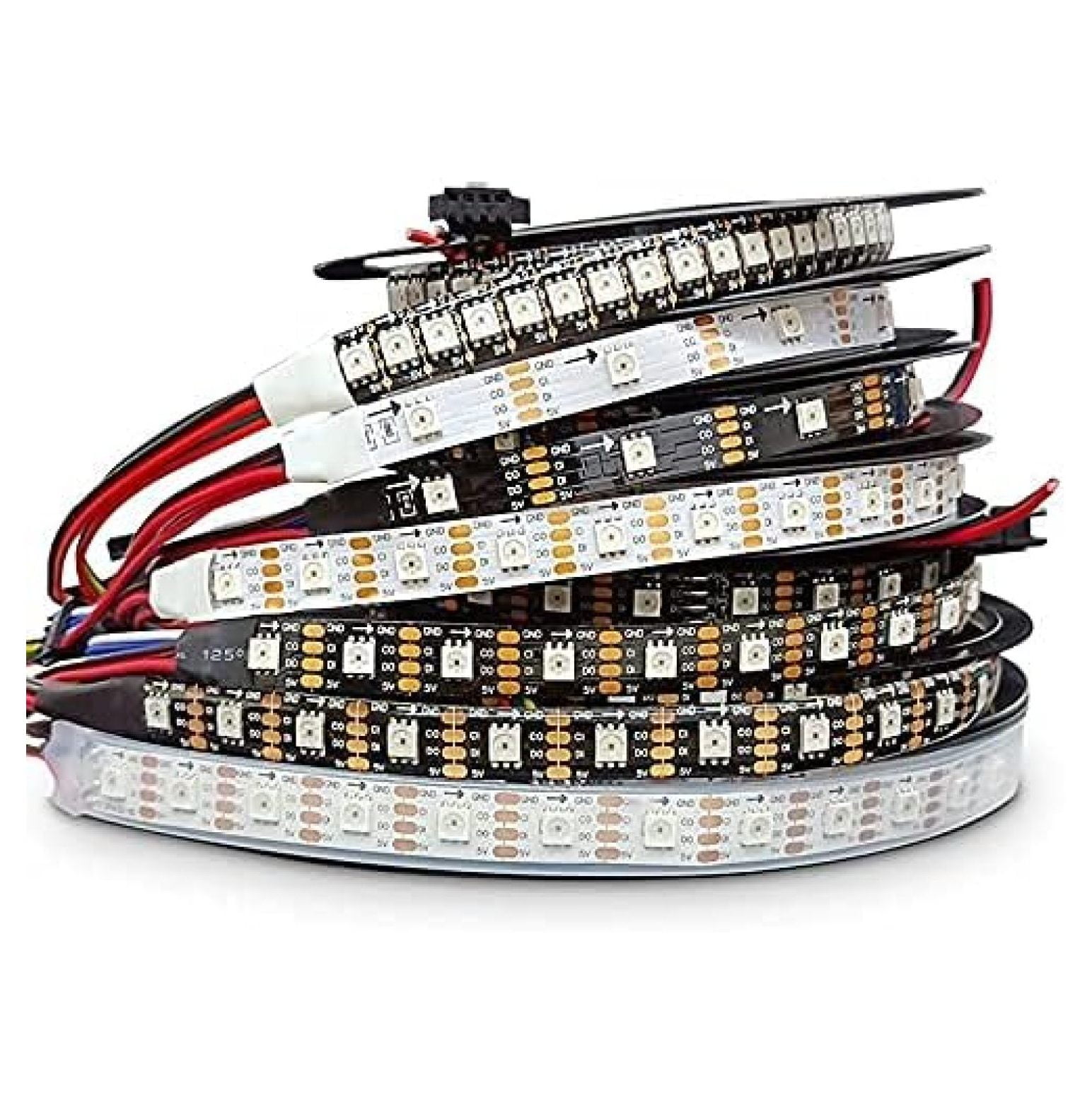 APA102 Smart led Pixel Strip Light 5m/lot;DC5V 30/60 LEDs/Pixels/m;Data ...