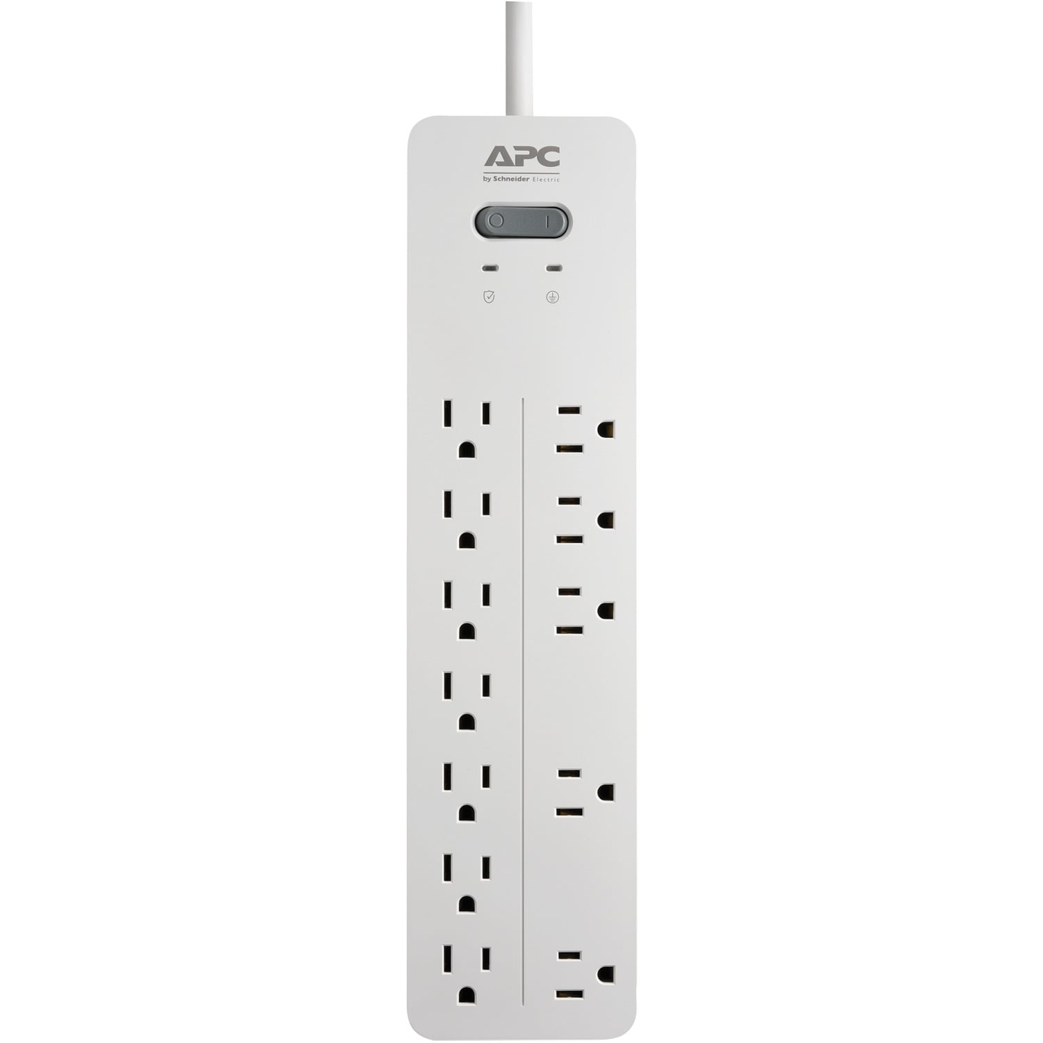 APC 12-Outlet Surge Protector, SurgeArrest Home / Office - White (PH12W ...