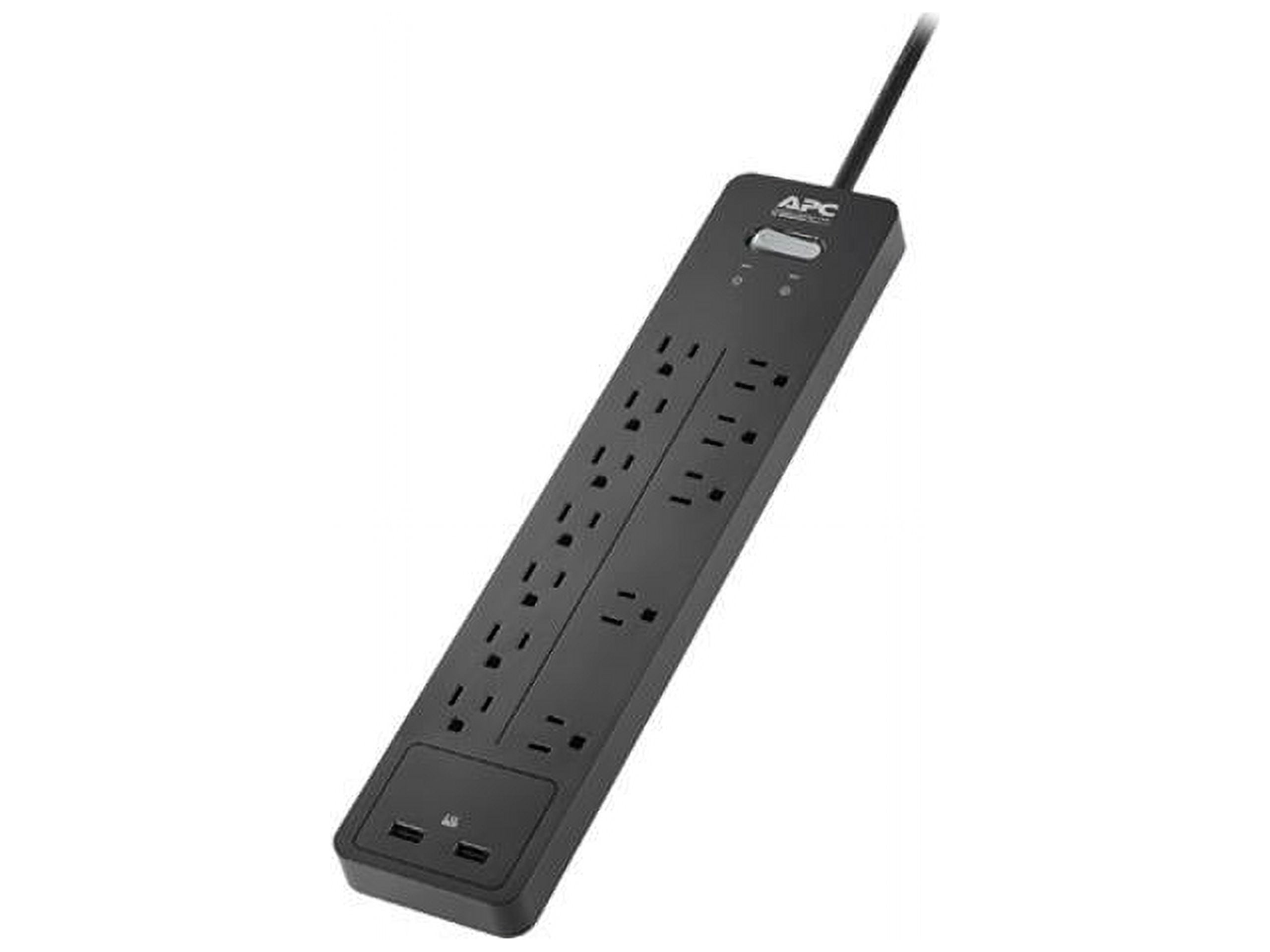 APC 12-Outlet Surge Protector with USB Charging Ports, SurgeArrest Home ...