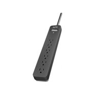 APC 6-Outlet Surge Protector 1080 Joules with USB Charging Ports ...