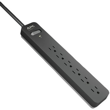 APC 6-Outlet Surge Protector 840 Joules, SurgeArrest (P6B) - Walmart.com