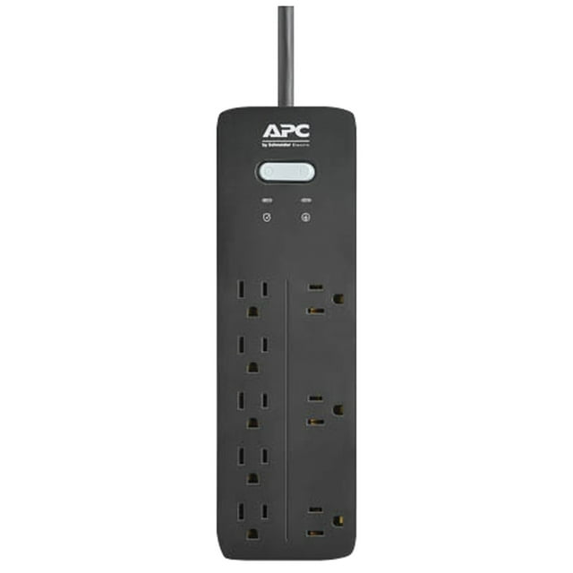 APC 8-Outlet Mountable Power Strip Surge Protector, SurgeArrest Home ...