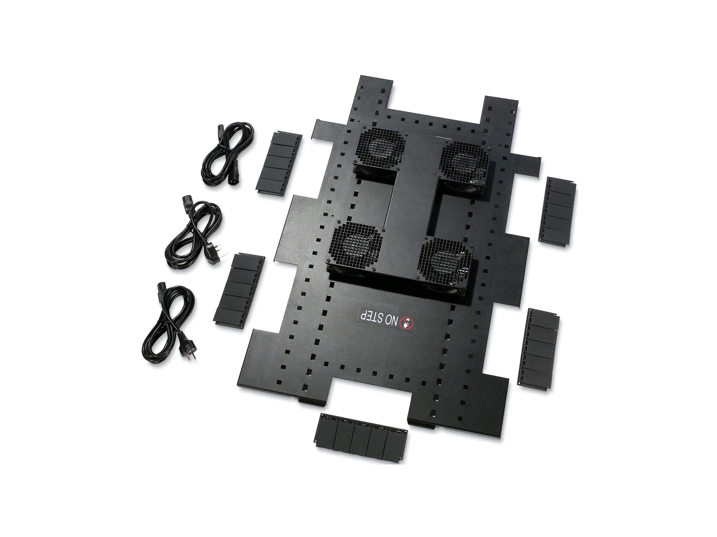 APC Roof Fan Tray - Rack fan tray - AC 208/230 V - black - for ...