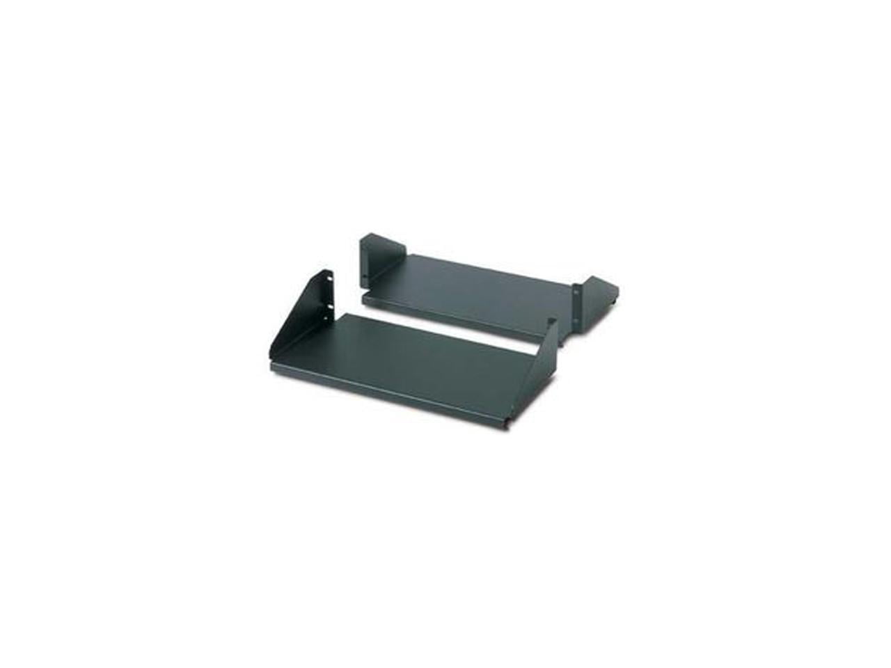 APC AR8422 Double Sided Fixed Shelf for 2-Post Rack 250 lbs Black ...