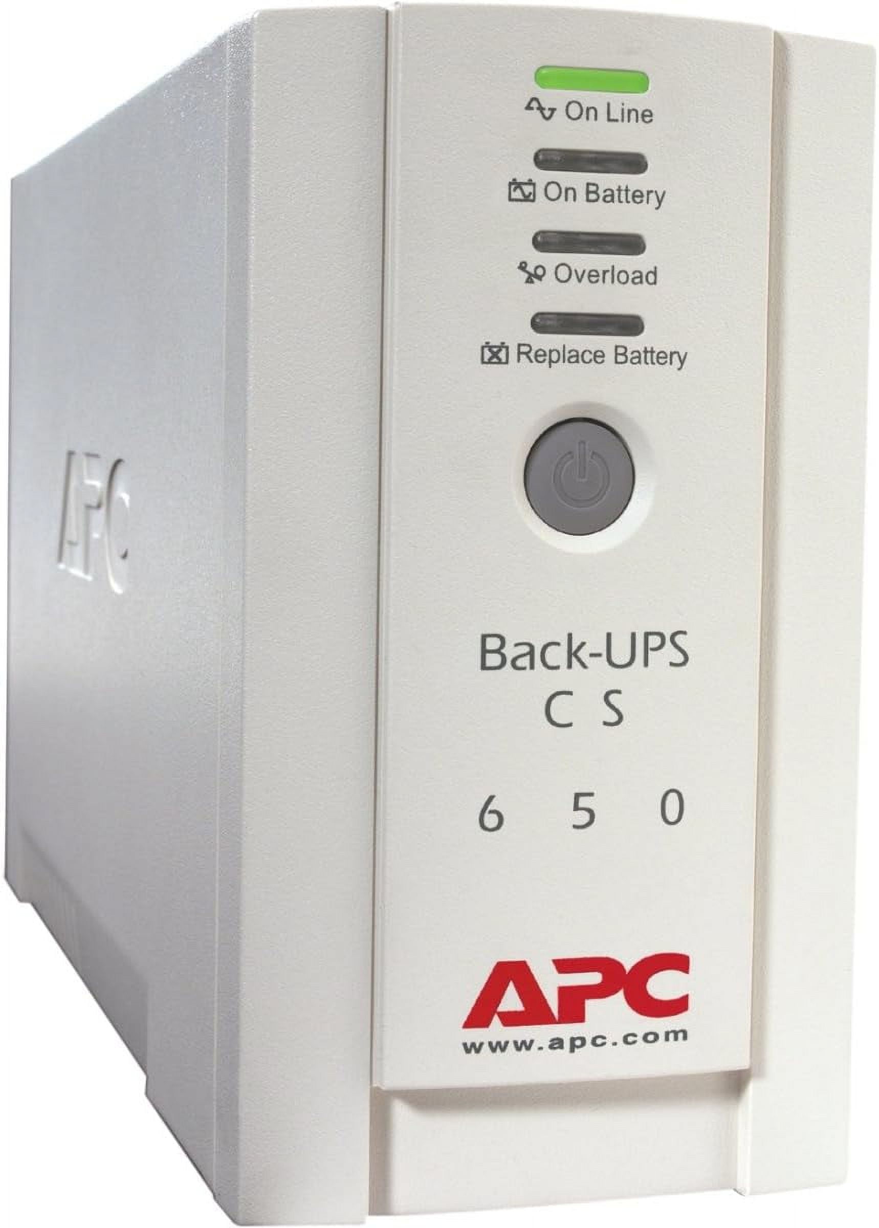 APC BK650EI APS Back-UPS CS 650VA 400W 230V DB-9 RS-232/USB - Walmart.com