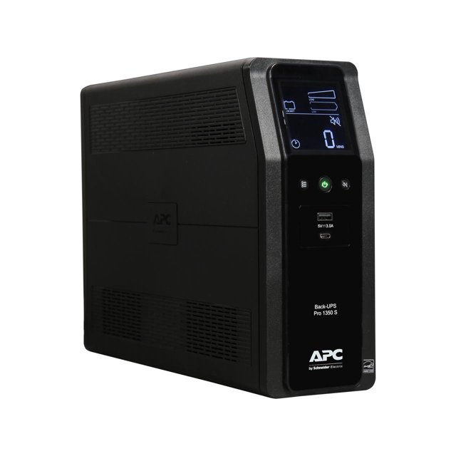 APC BR1350MS 1350 VA Pure SineWave 10 Outlets 2 USB Charging Ports Back ...