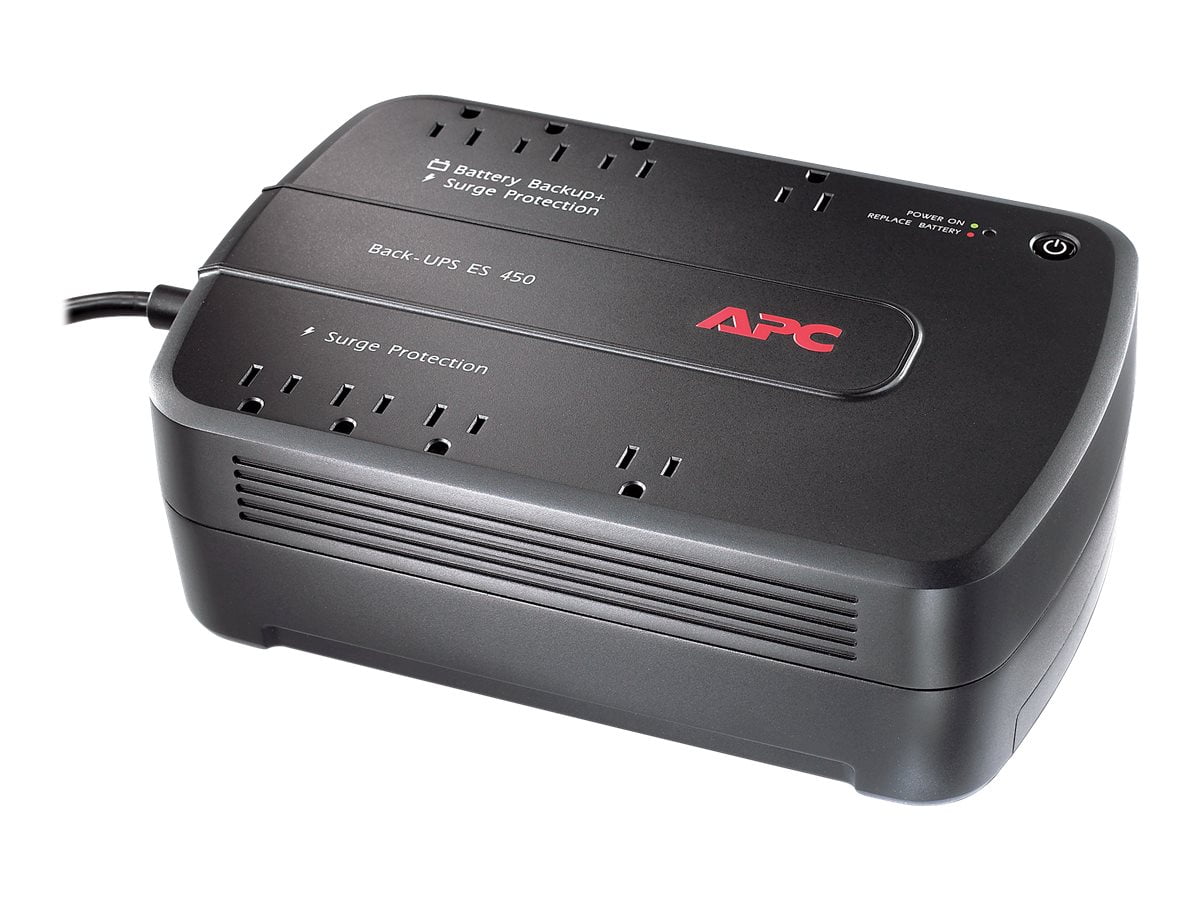 APC Back-UPS ES 450 - UPS - AC 120 V - 257 Watt - 450 VA - USB - output ...