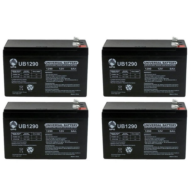 APC Back-UPS LS 700 Battery 12V 9Ah - 4 Pack - Walmart Business Supplies
